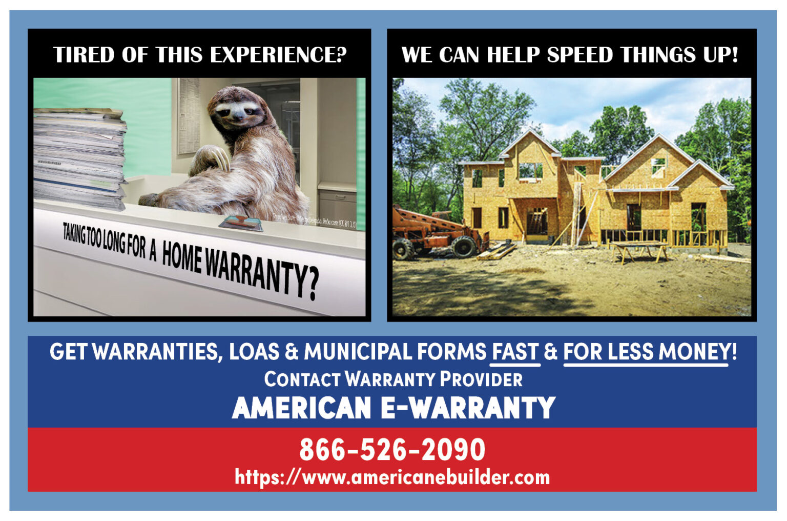 Need A Warranty FAST American EBuilderAmerican EBuilder